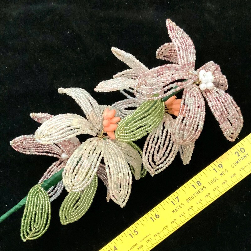 French Beaded Flower - Etsy