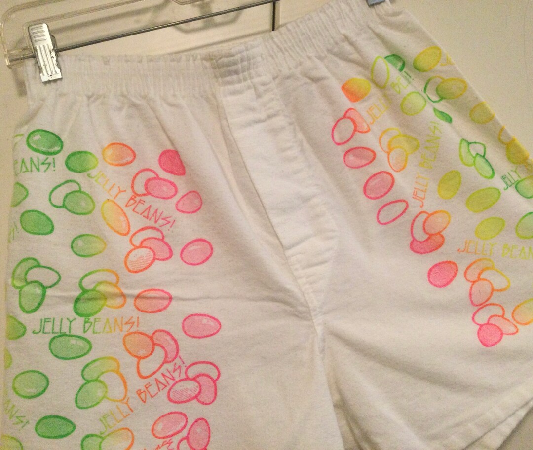 80s boxer Rebellion Boxers-shorts-sleepwear/flannel/neon - Etsy