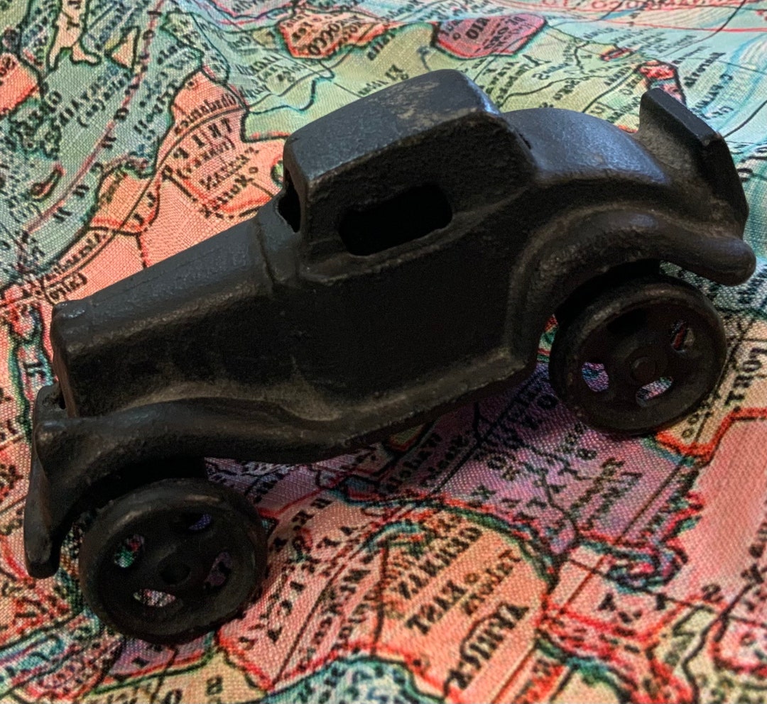 Cast Iron Car-auto-automobile Toy/model T Ford/coupe With Rumble Seat ...