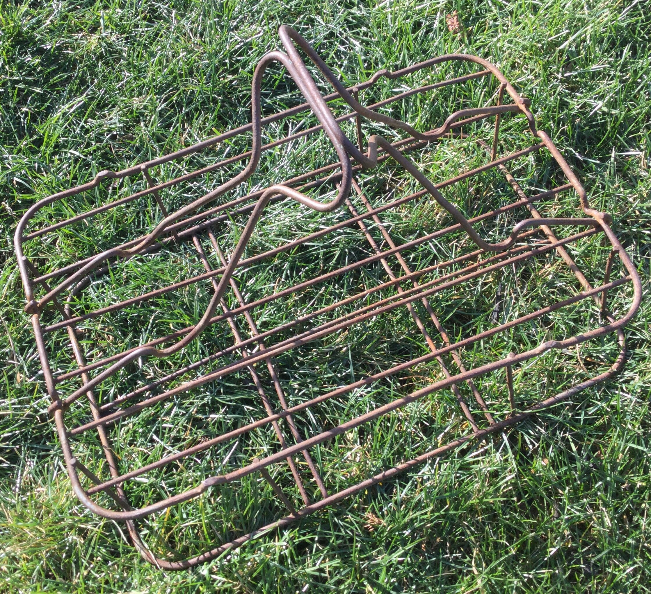 Wire Canning Jar Rack/milk Bottle Carrier/plant Pot - Etsy