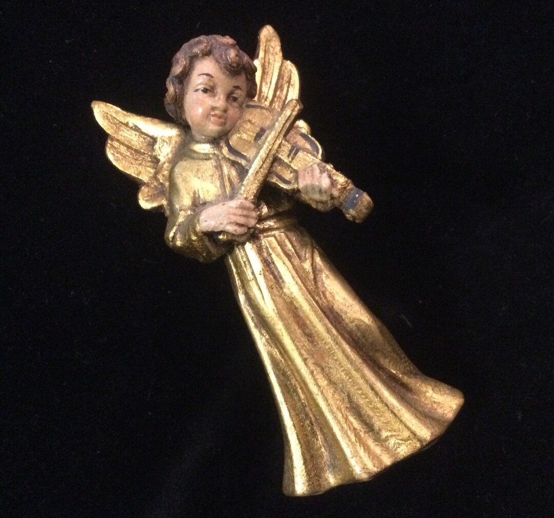 Salechristmas Angel Figurine Knick Knack/gold-gilt/anri - Etsy