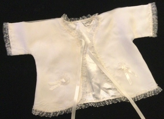 1950s Christening Baptism Jacket & Bonnet/Religious/W… - Gem