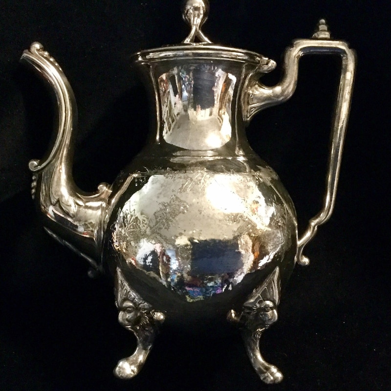 Silver Plate Teapot - Etsy