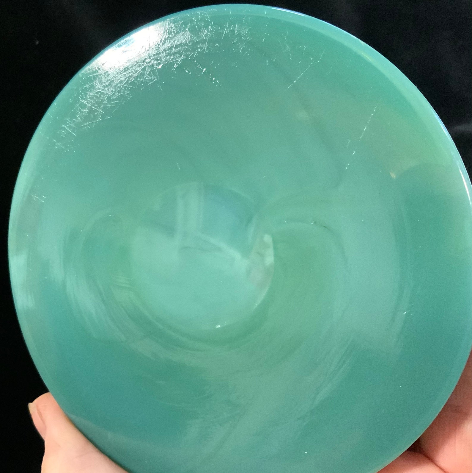 SALE Vtg fry Foval Opalescent Art Glass Vase White W/ - Etsy