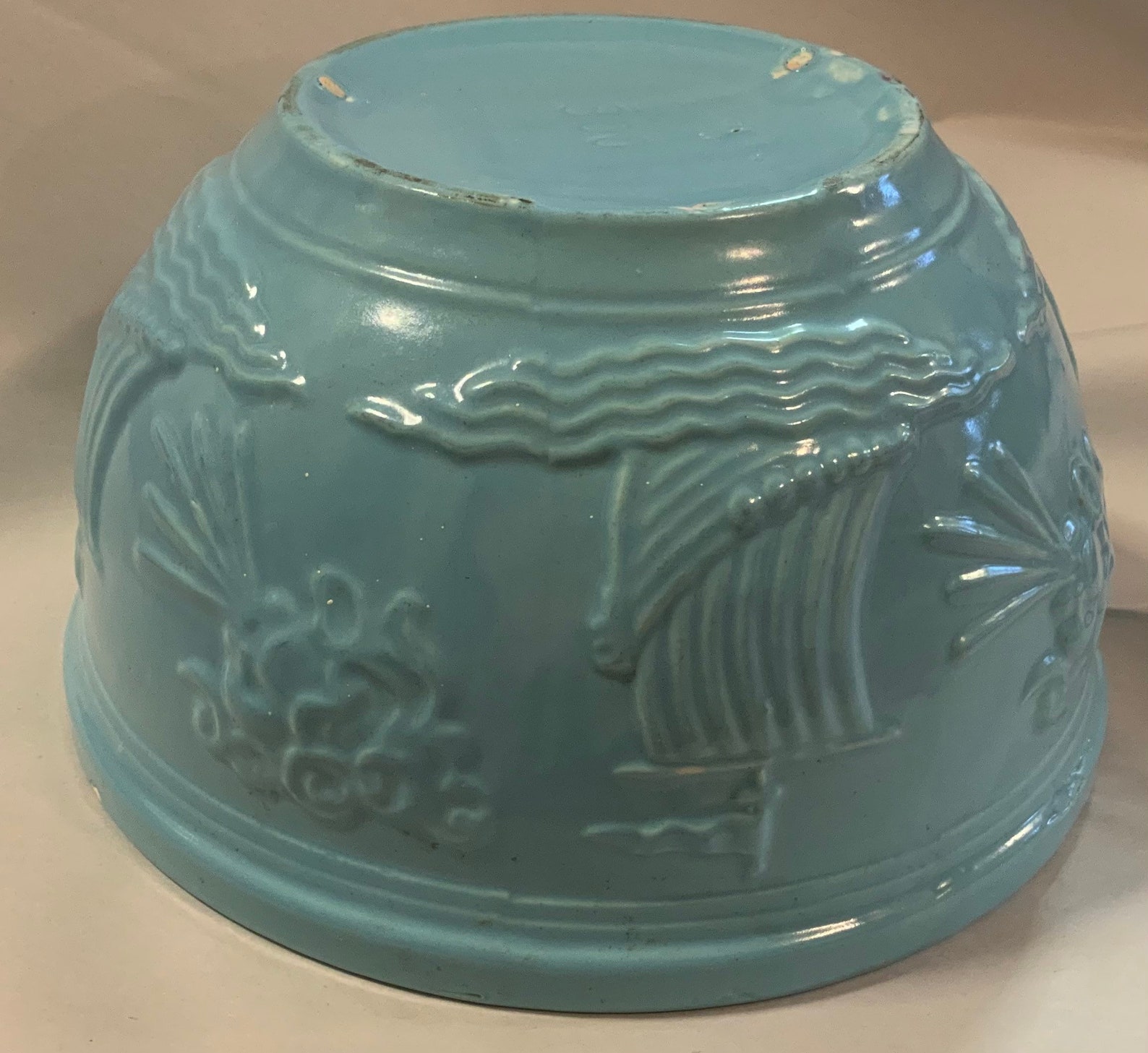 Ceramic Bowl/robinson Ransbottom Pottery Blue Mixing Bowl/zephyrus ...