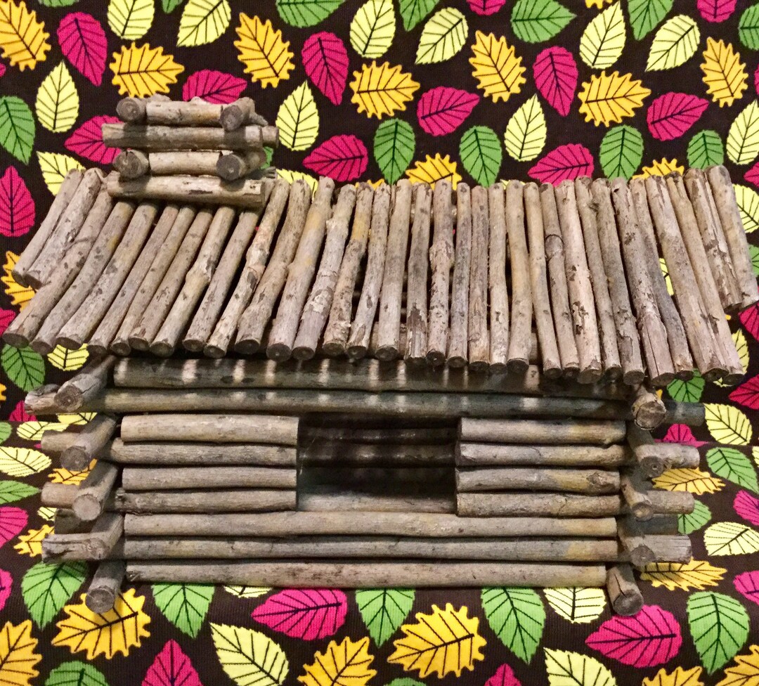Adirondack Twig House-box-birdhouse//appalachian Tramp Art/wood Log ...