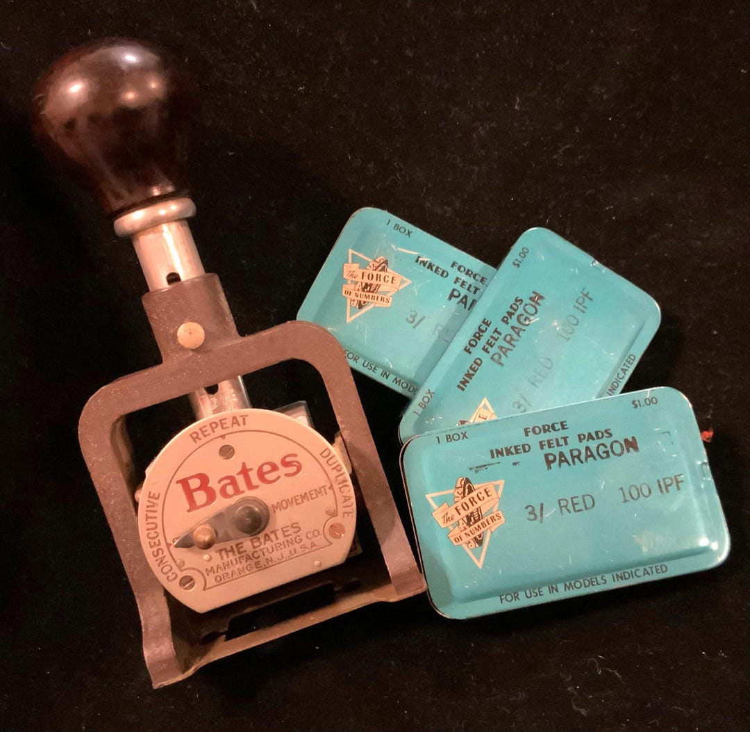 Bates Numbering Machine/letter Press Date Stamp Block/rubber Stamp/cast ...