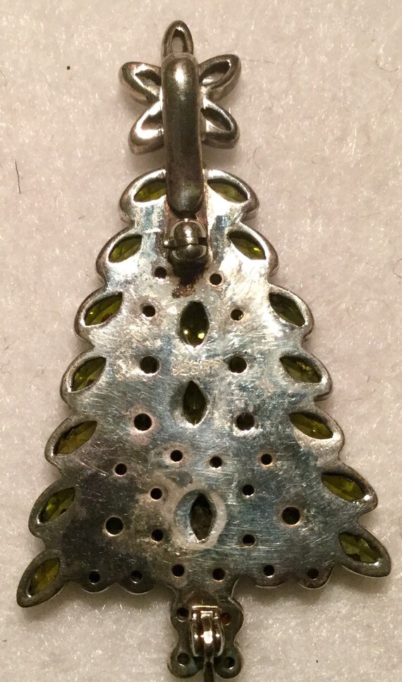 Sterling Christmas Tree Pin-Brooch-Pendant/925 Sterli… - Gem