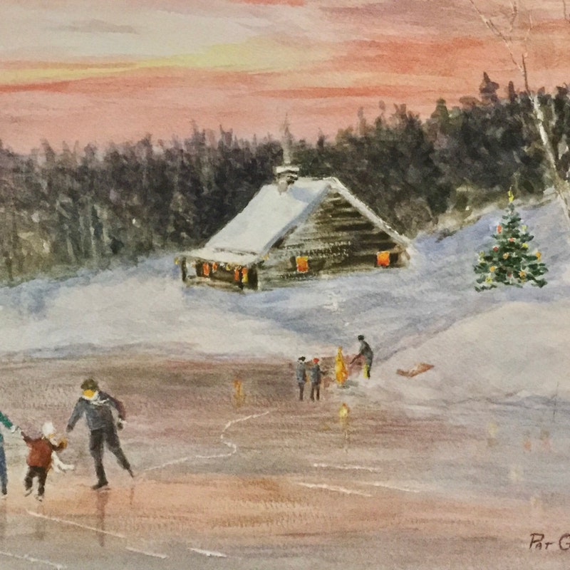 Winter Snow Scene - Etsy