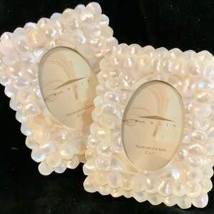 MOP Shell Photo Frame SET by Domain/nwot/tabletop/easel Back/small ...