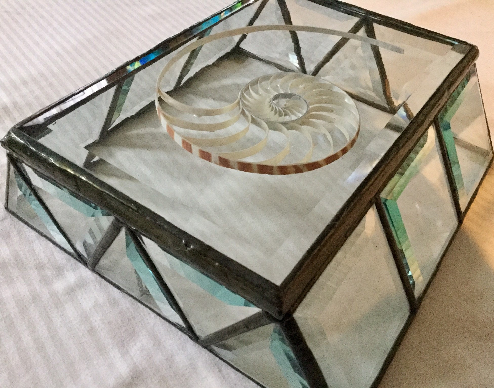 Vintage Silver Metal Shell Jewellery Box Storage & Organization Jewelry ...