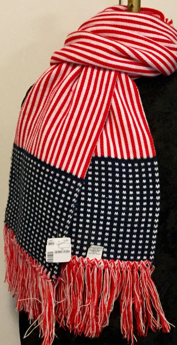 Flag Scarf/Patriotic USA America Red-White-Blue Stars… - Gem