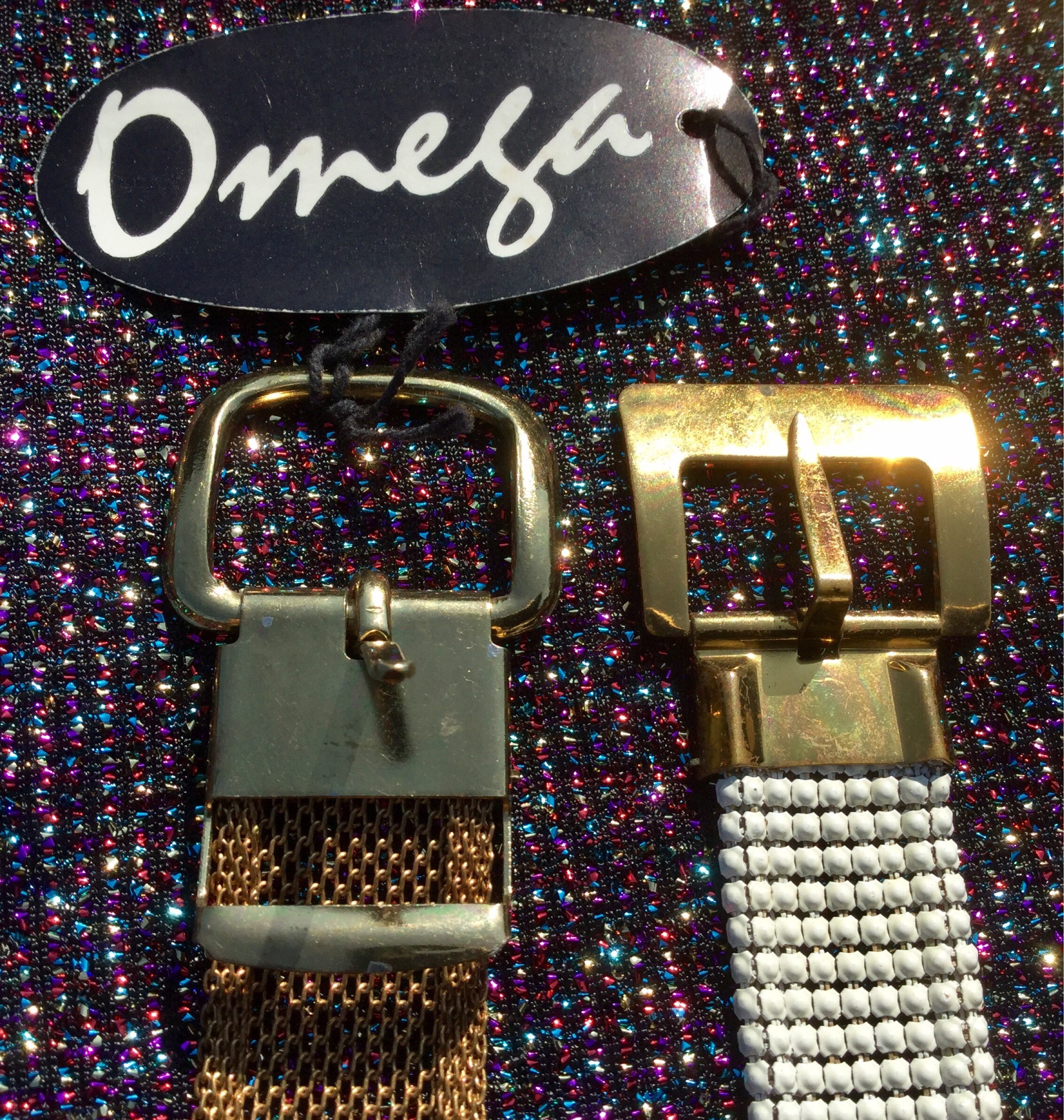 Whiting & Davis Belt Set/gold Omega Belt/wire Mesh Woven Metal/woman's ...