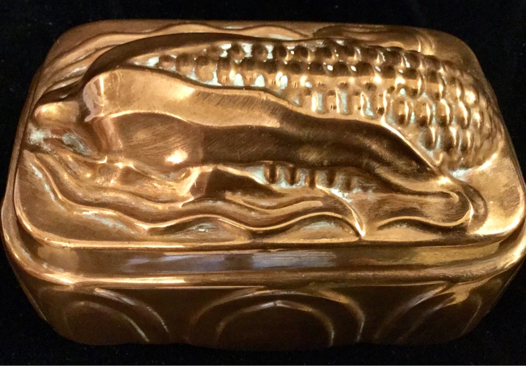 Antique Copper Corn Mold/vegetable Mold/aspec Mold/tin Lined - Etsy