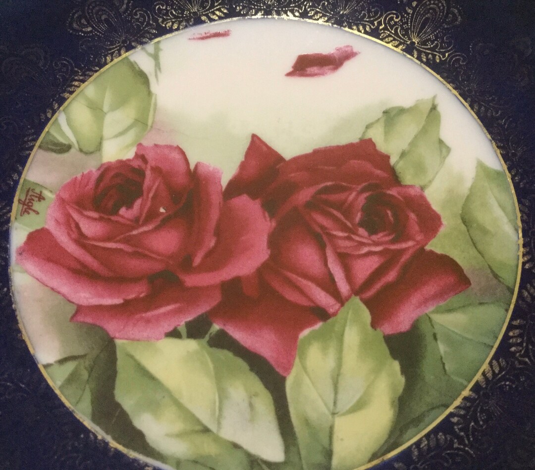 Floral Cake Plates-cabinet Plate/porcelain//bavaria Rosenthal Germany ...