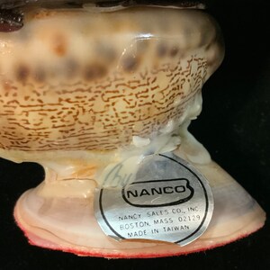 Vintage Pirate Ship Model/shell & Wood/boston MA Souvenir/nanco/nancy ...