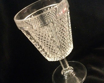 Diamond Pattern Pressed Glass - Etsy