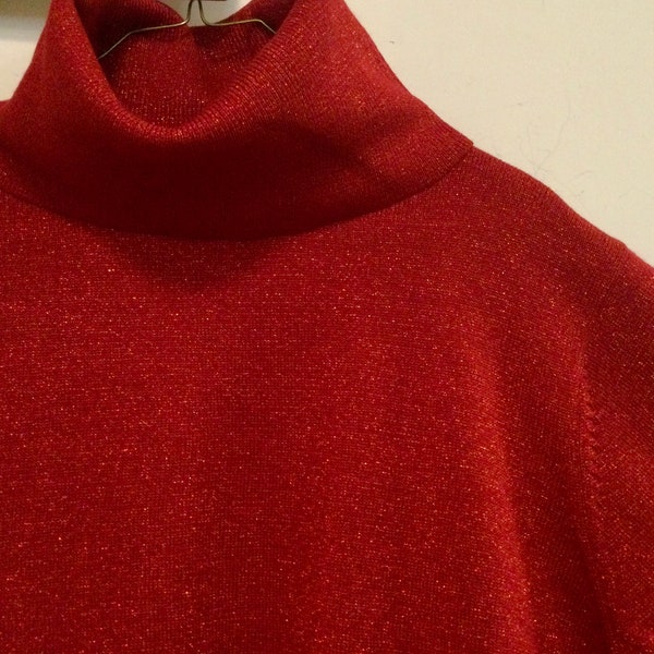 Metallic Turtleneck - Etsy