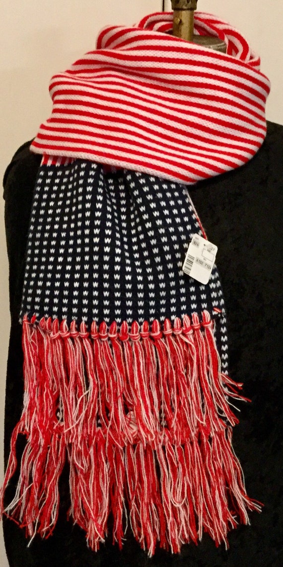 Flag Scarf/Patriotic USA America Red-White-Blue Stars… - Gem