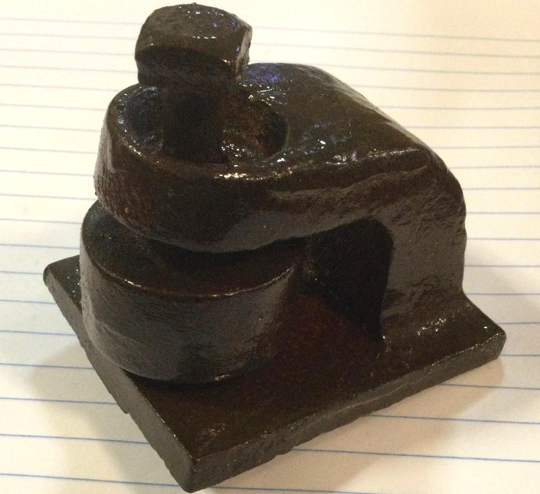 Cast Iron Architectural Salvage Bolt Paperweight/metal Industrial ...
