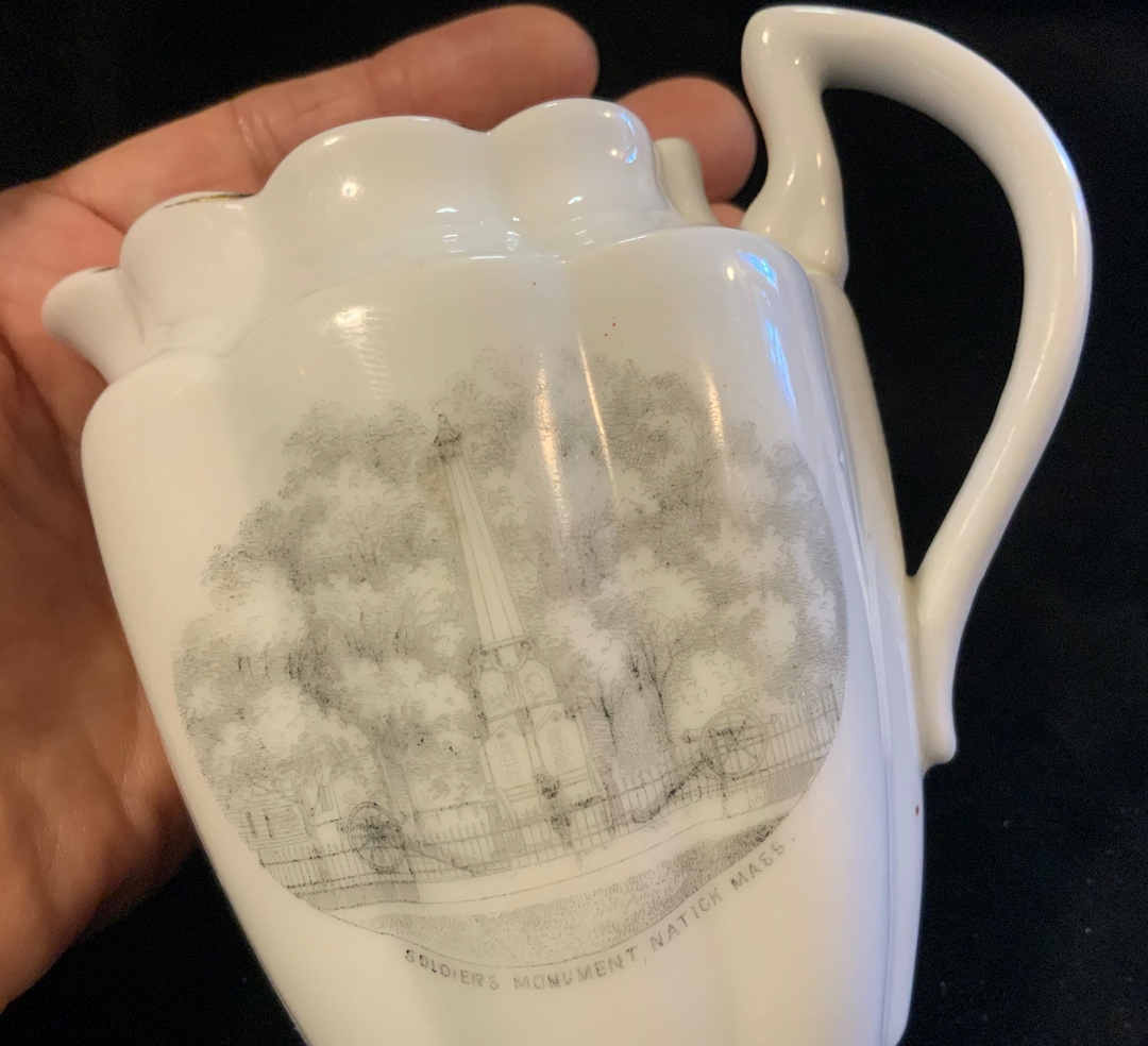 Natick MA Crest Ware Creamer Pitcher Souvenir/soldiers Memorial ...