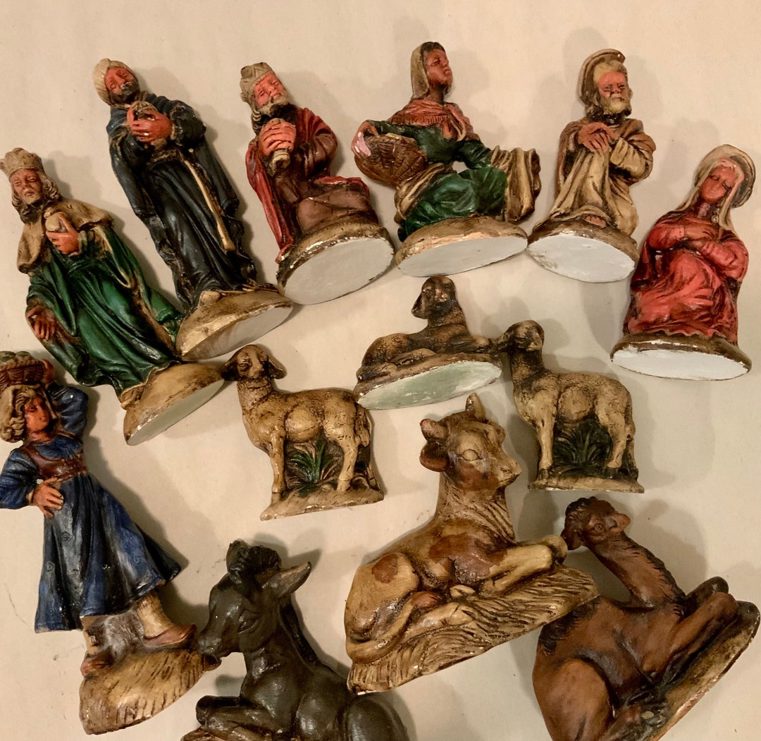 Christmas Nativity-creche-manger Figurines/mary & Joseph/3 Wise Men ...