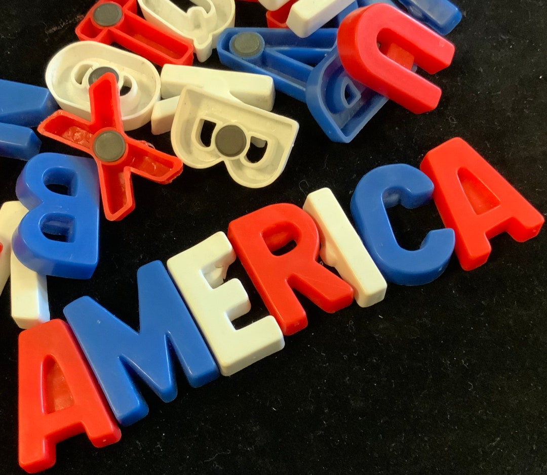 1970s Refrigerator Magnet Alphabet Letter Learning Toy for Children ...