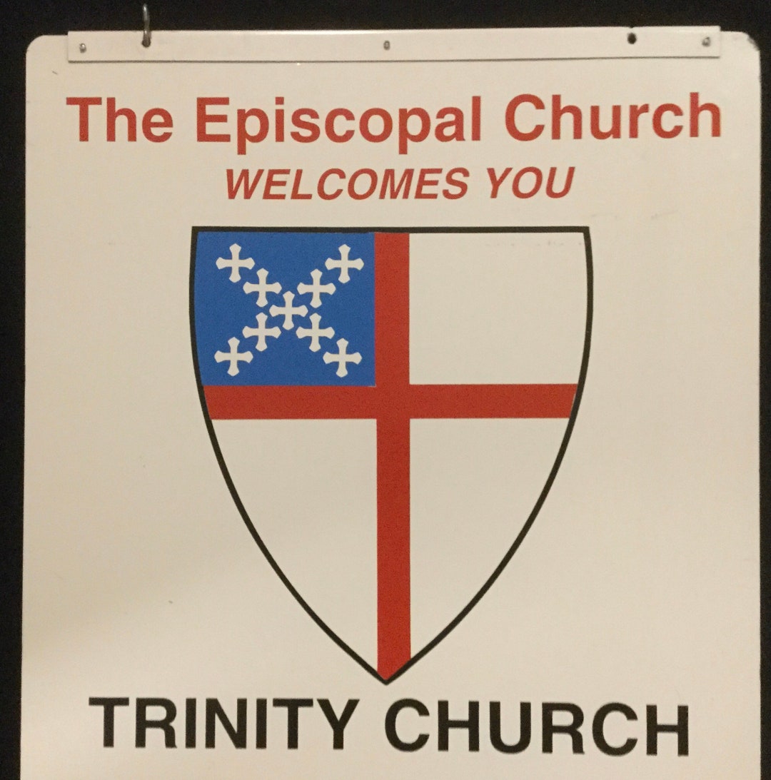 Religious Sign/episcopal Trinity Church City Street Sign/metal Enamel ...