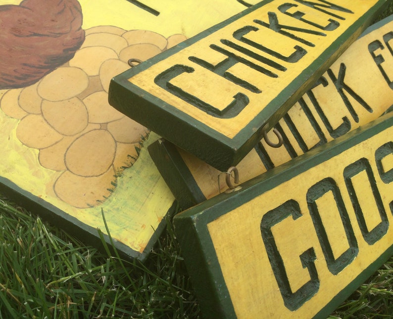 Vtg Advertising Sign eggs for Sale Wood Hand-painted Chicken - Etsy