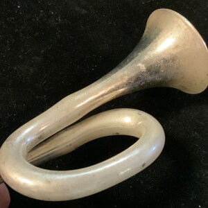 Mercury Glass Trumpet Christmas Ornament/musical Horn/silver Blown ...