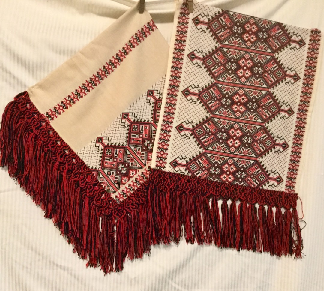 Greek Embroidery/cretan Woven Table Runner/doily/tablecloth/homespun ...