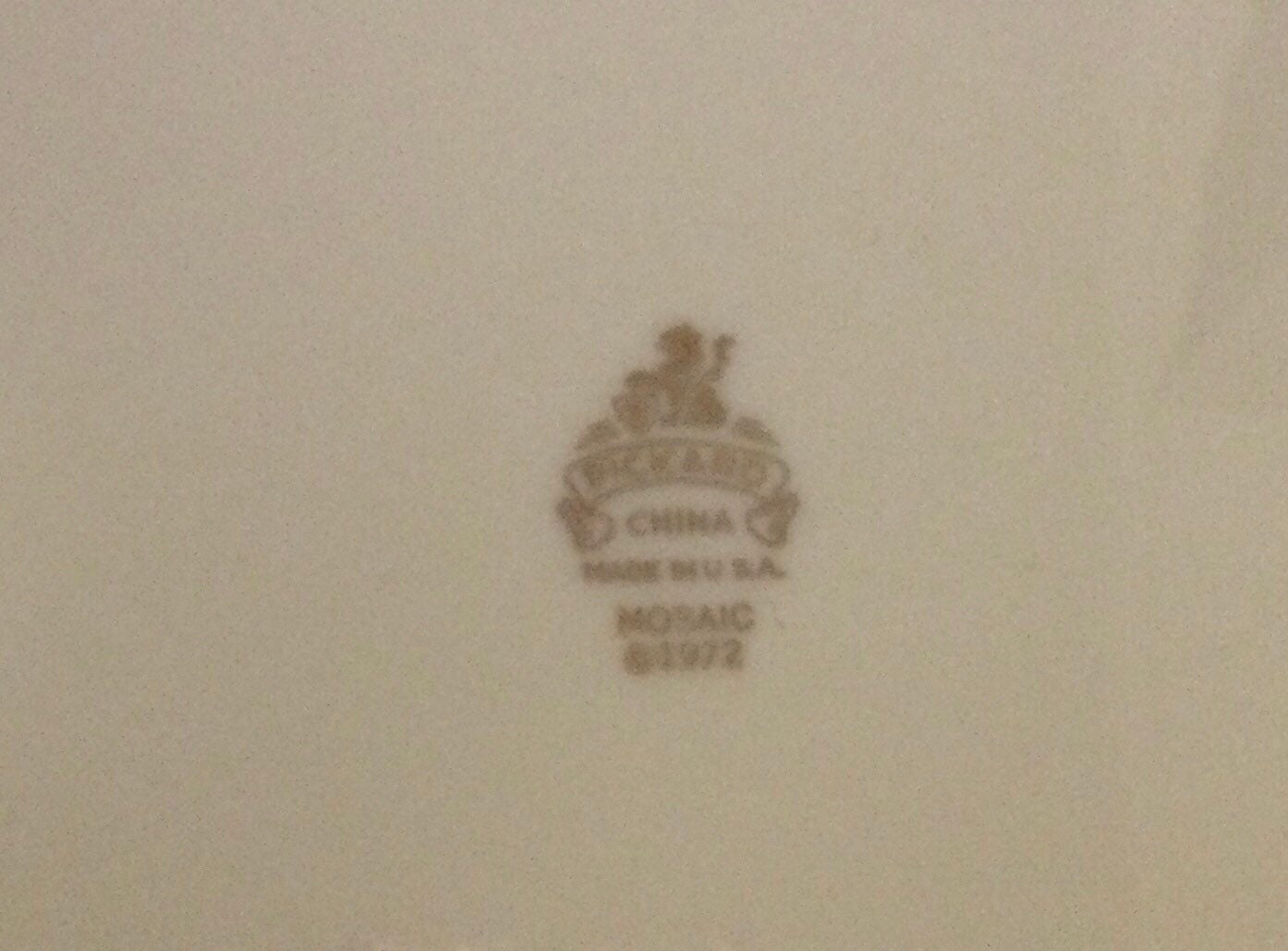 1972 Pickard China Plate mosaic Blue Floral Ceramic - Etsy