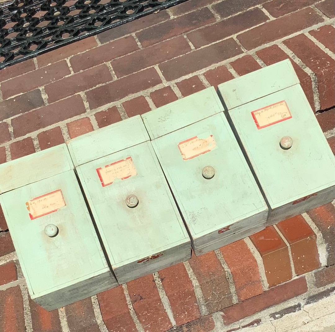 Military Wood Box Set/maine Army Field Record File/314th Army Infantry ...