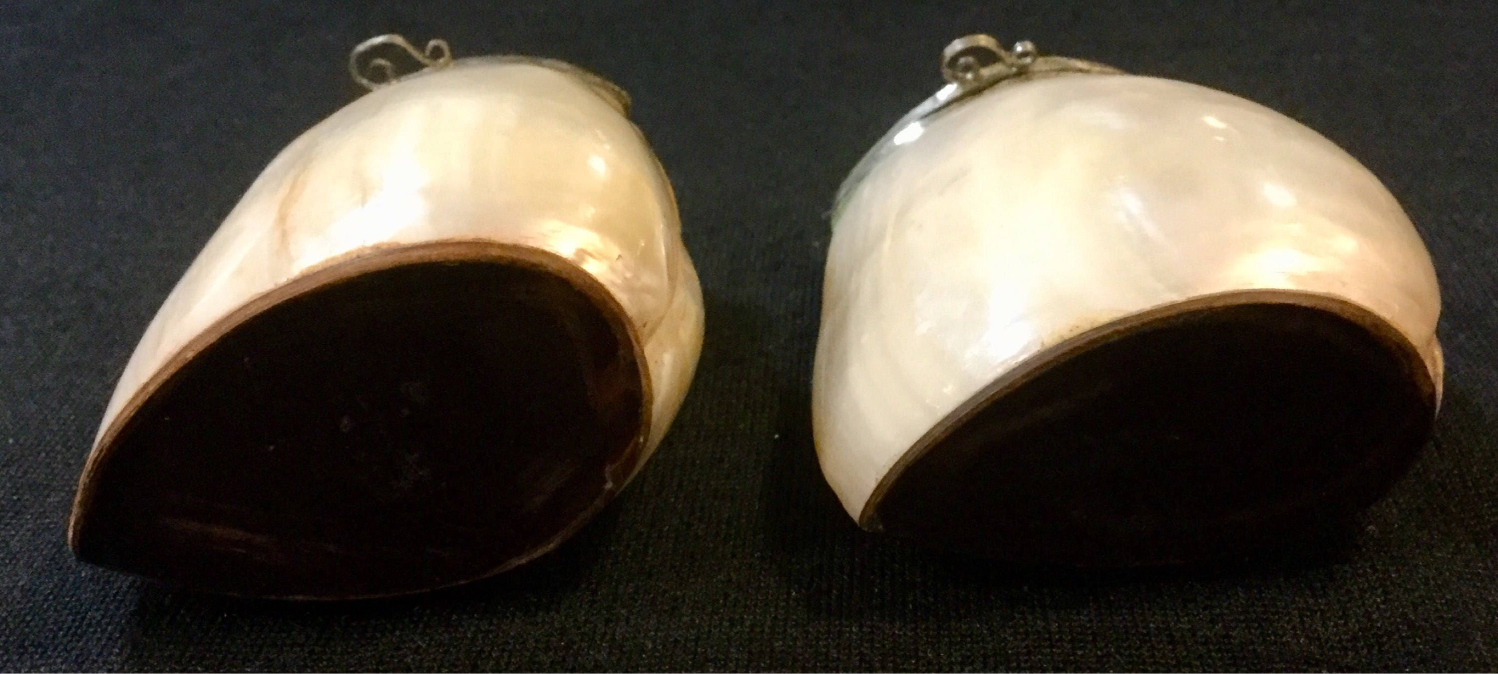MOP Salt & Pepper Shakers Set/shell Art/mother-of-pearl/nautical ...