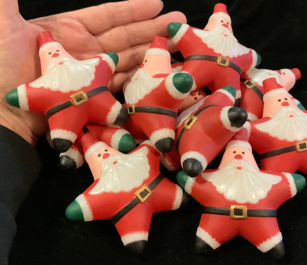 Plastic Santa Star Christmas Ornament Craft Supply/hollow Blow - Etsy