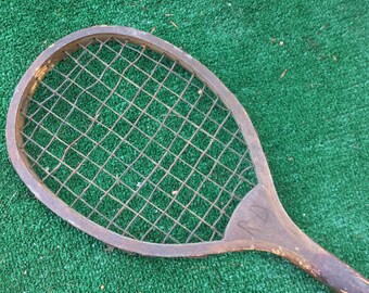 Antique Wood Racket - Etsy