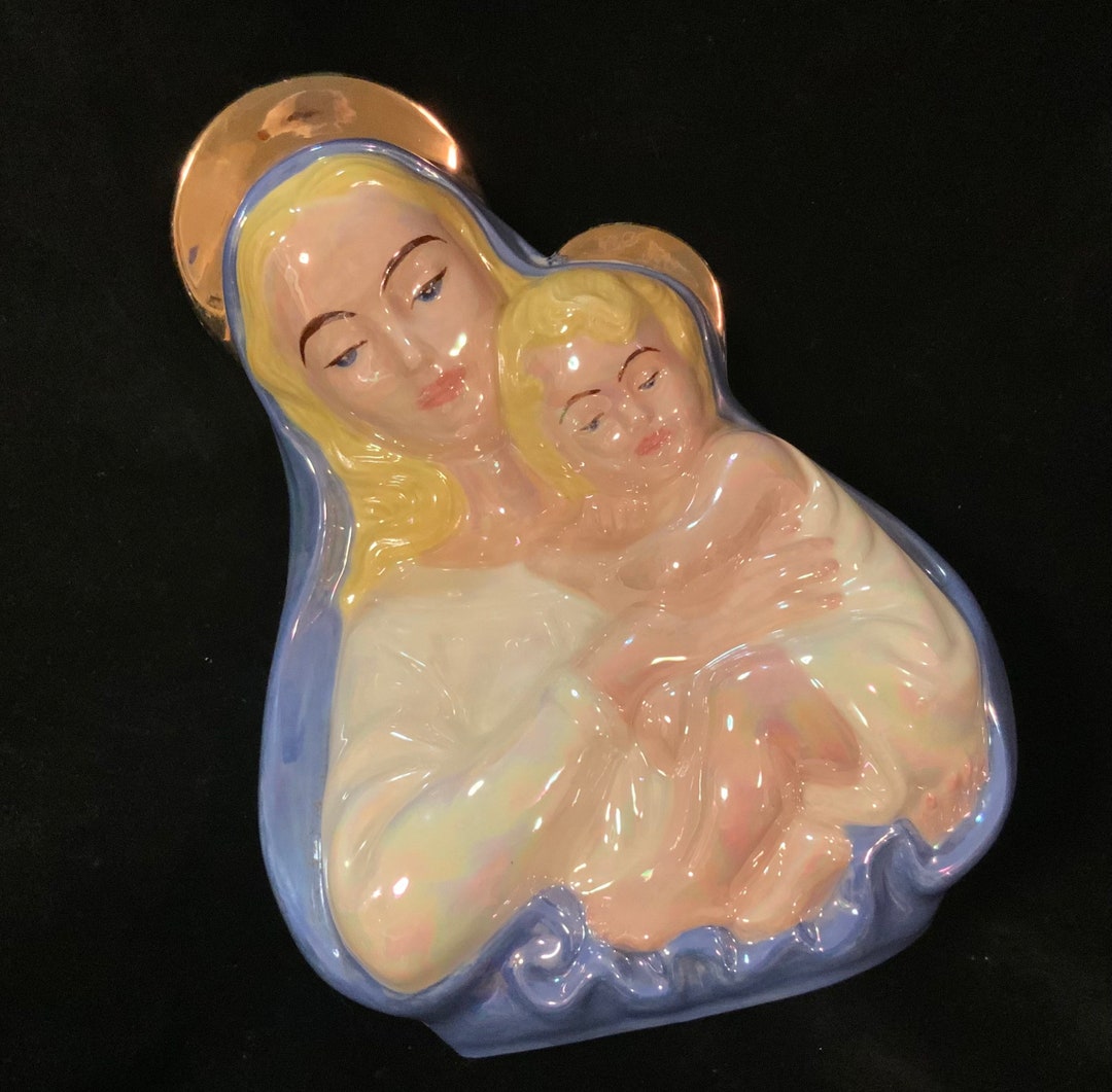 Salemadonna Virgin Mary & Baby Jesus Figurine Knick Knack/religious ...