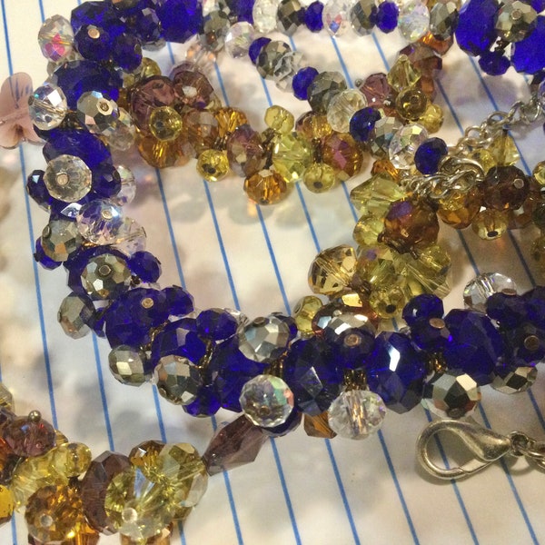 Ab Crystal Necklace - Etsy