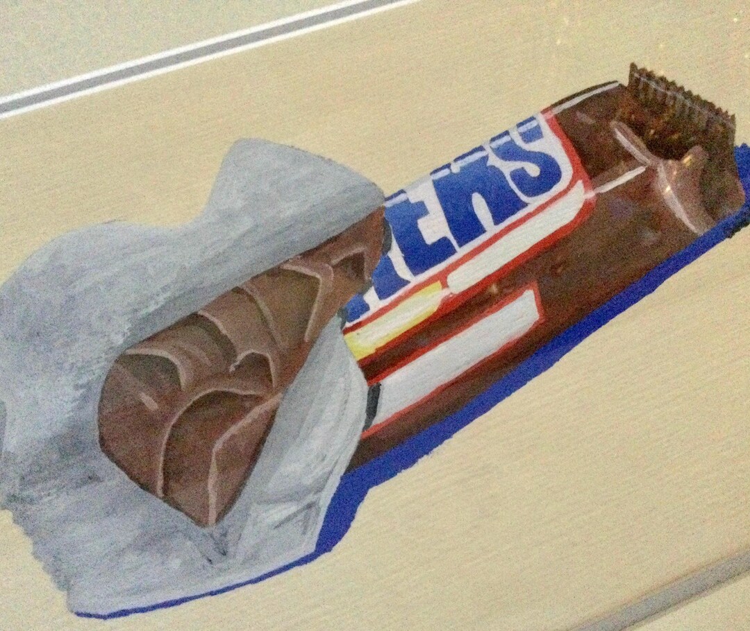 Vintage Kitchen Wall Art Still-life Painting/original Gouache/snickers ...