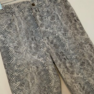 Snakeskin Jeans “forenza” White+gray+black/reptile Snake Print/high ...