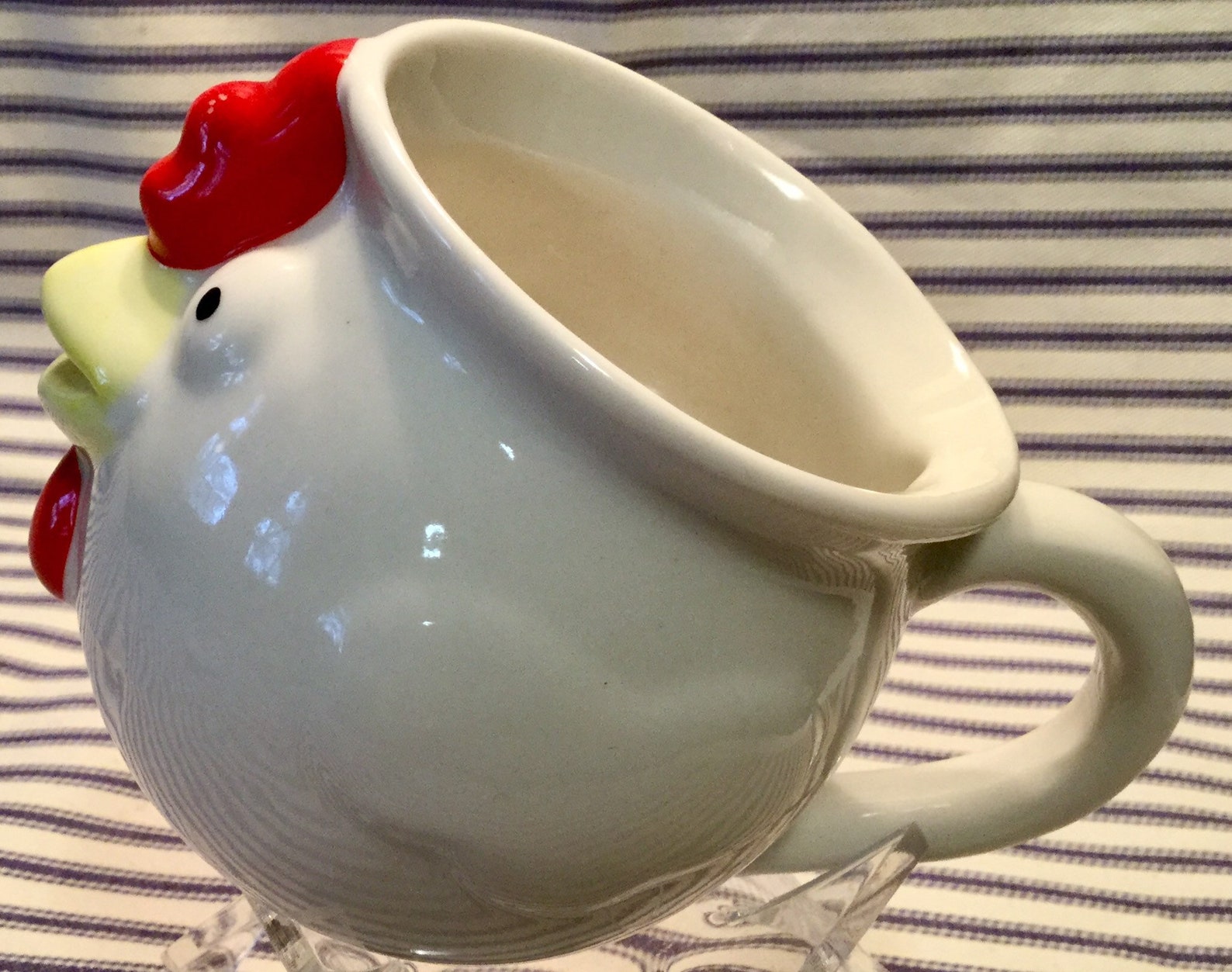 1950s Rooster Creamer Chicken Figurine Pair Miniature Ceramic | Etsy