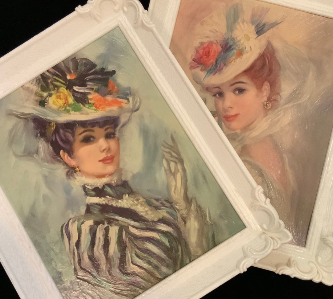 Salevictorian Lady Portrait Print Pair/john Frederick Lloyd Strevens ...