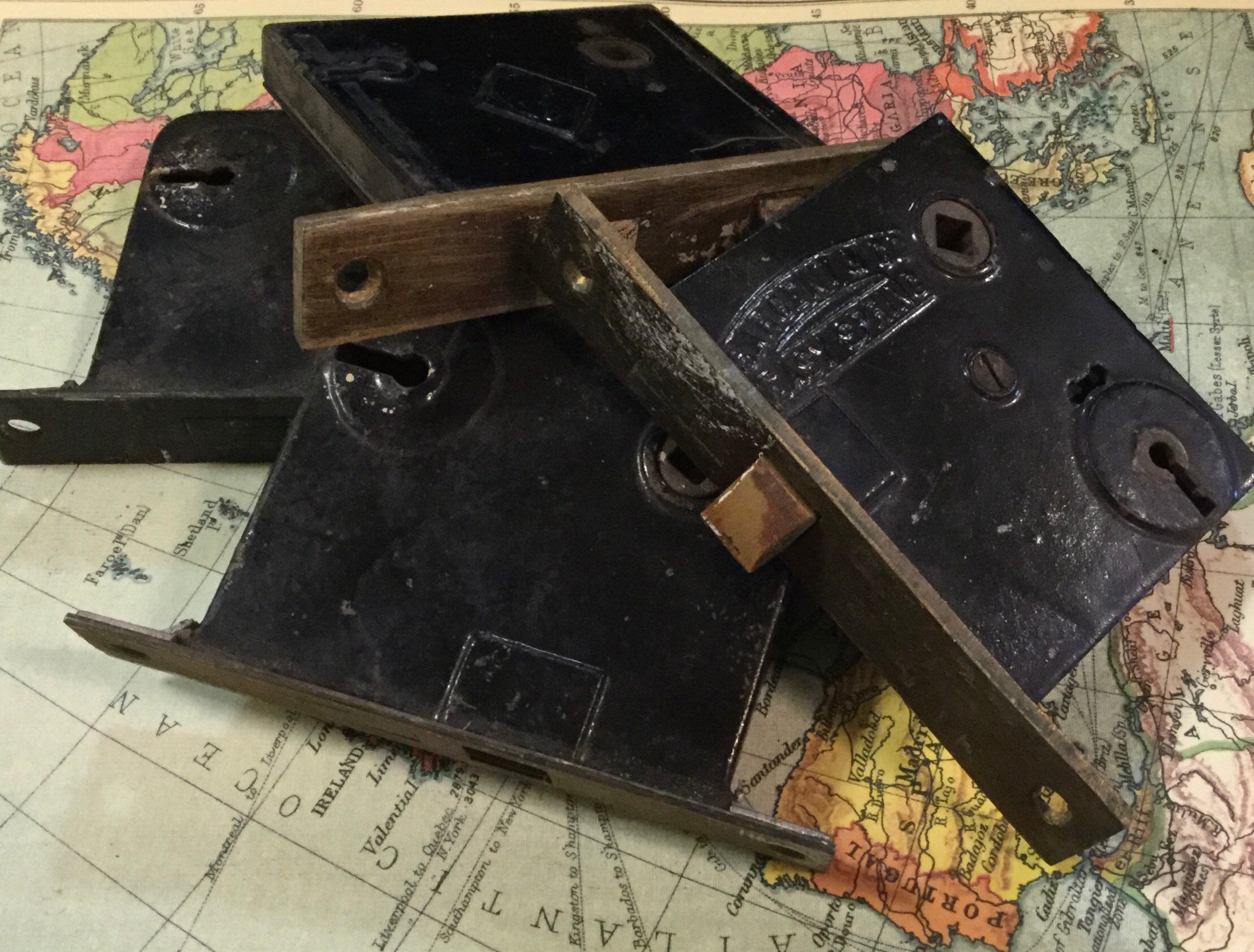 Antique Mortise Door Lock Hardware sargent Metal/brass | Etsy