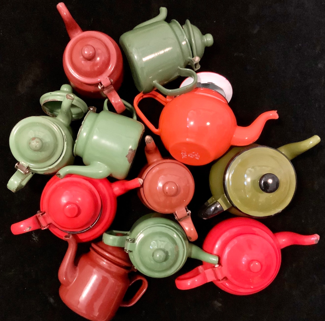 Mini Enamelware Teapots/single-serve/metal - Etsy