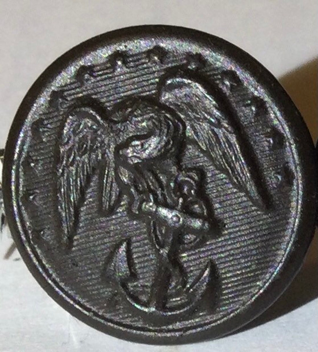 Waterbury Button Co./military Buttons/usmc/eagle & Anchor Shank Button ...