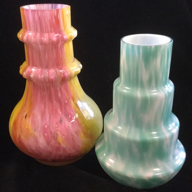 Spatter Glass Vase - Etsy