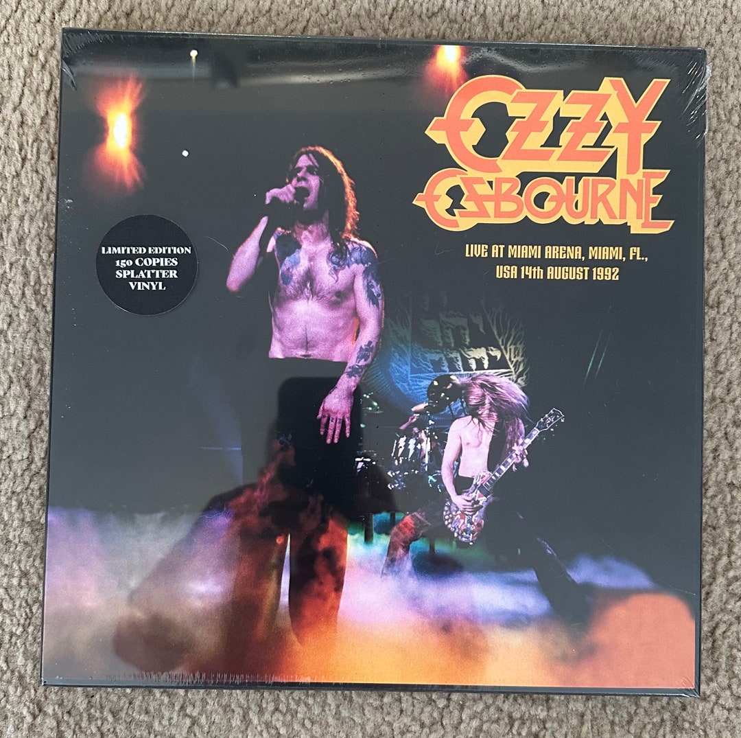 Ozzy Osbourne Miami Arena 3 LP Splatter Vinyl Numbered Sealed Box Set ...
