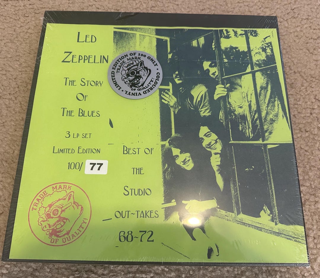 Led Zeppelin Studio Outtales Ultra Rare Color Vinyl Numbered Box Set ...