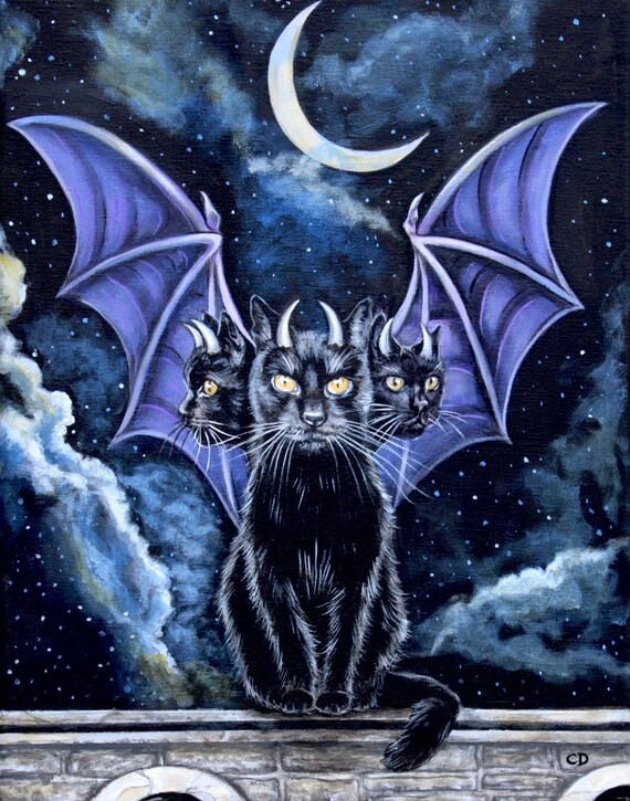 Devil Cat Drawing Out Of Step Books & Gallery Rad New #demon #cat