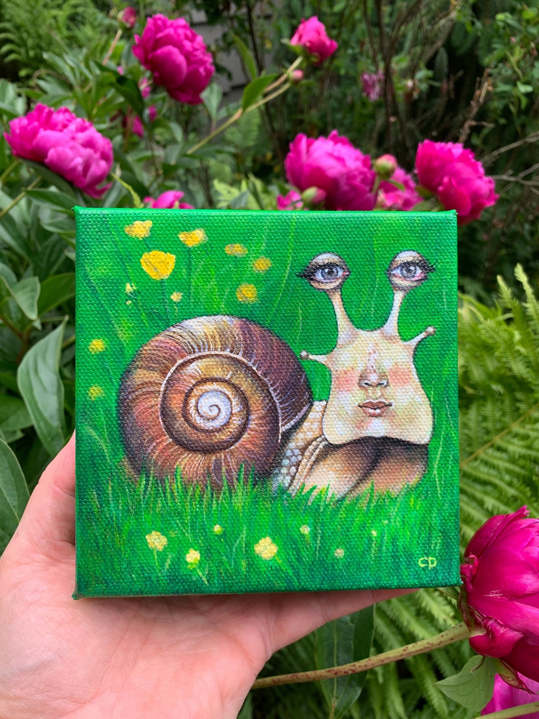 Mary the Snail Original Painting - Etsy